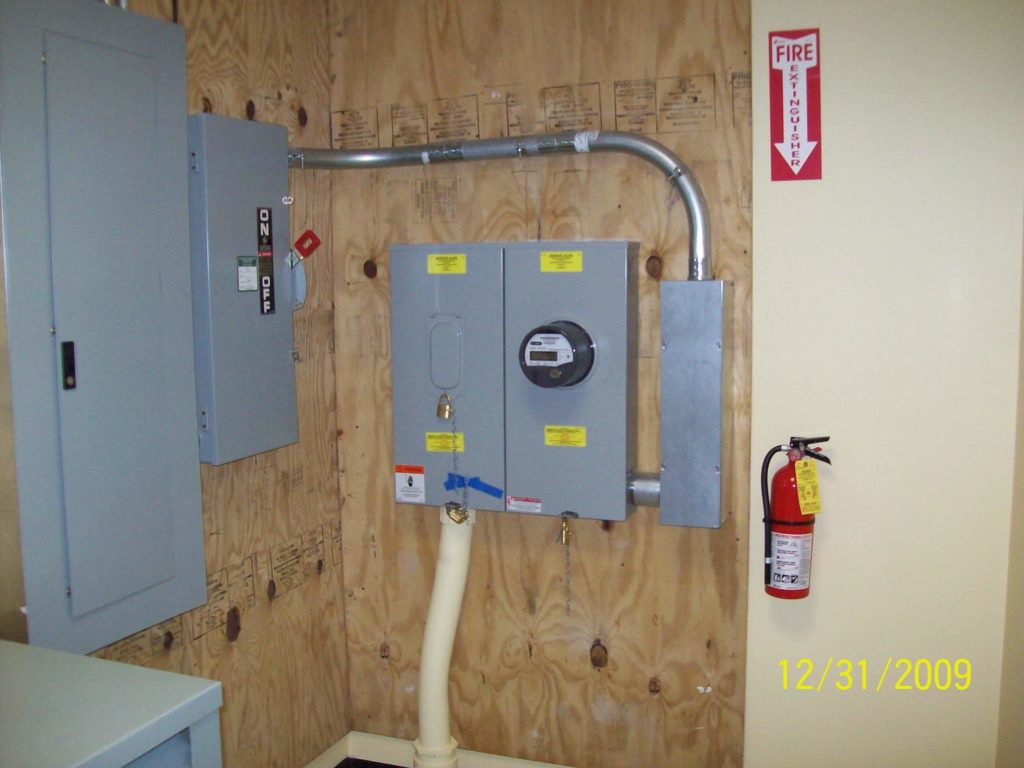 New Electrical service equipment | Pincus Construction